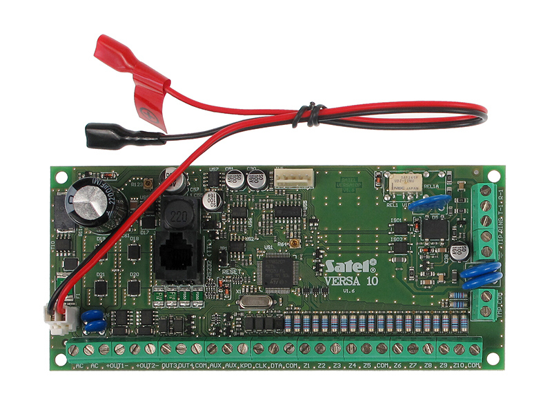 VERSA 10 - Płyta główna centrali alarmowej - 10 wejść, 4 wyjścia ...