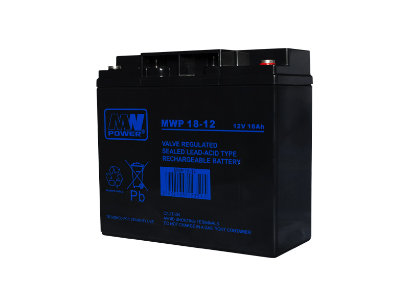 MWP 18-12 - Akumulator 12V 18Ah - MW Power | Sklep EC System