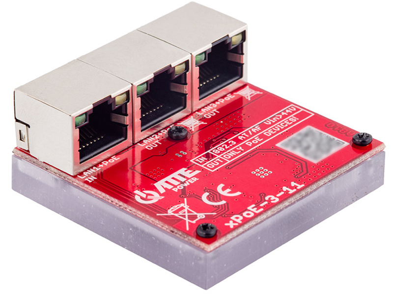 xPoE-3-11A - Switch PoE 3 portowy, 10/100Mbps - ATTE | Sklep EC System | 5902143691051