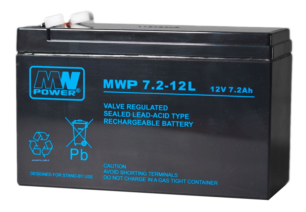 MWP 7,2-12L - Akumulator 12V 7,2Ah - MW Power | Sklep EC System
