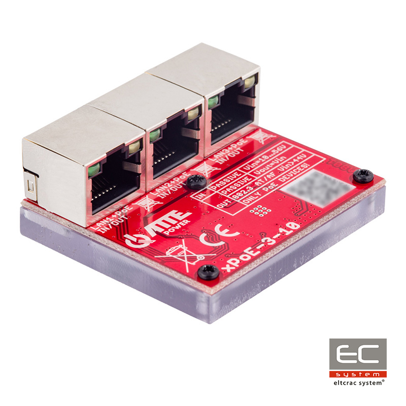 xPoE-3-10 - Switch PoE 3 portowy, 10/100Mbps - ATTE | Sklep EC System | 5902143691044