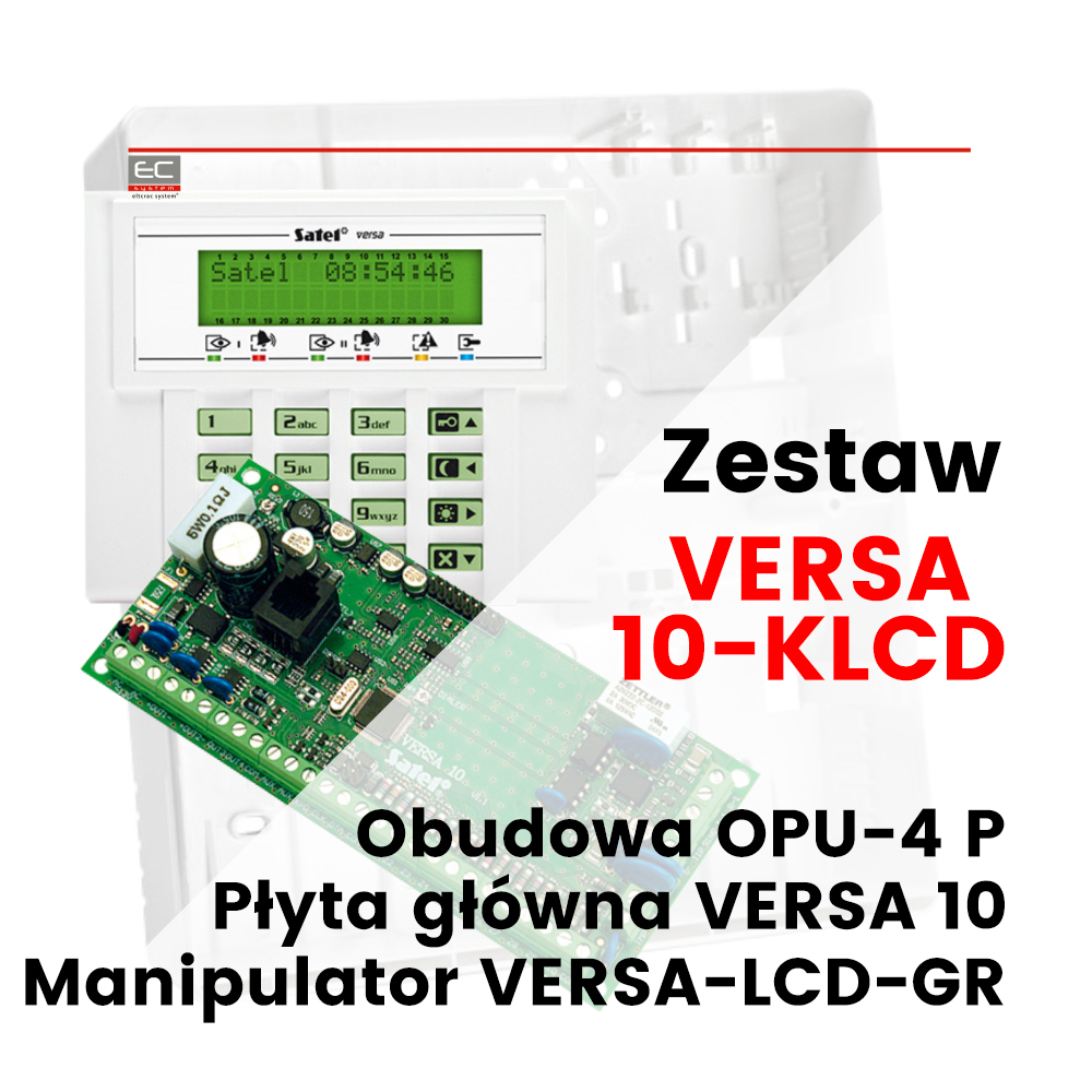 VERSA 10-KLCD - Zestaw: płyta główna VERSA 10, manipulator VERSA-LCD-GR ...